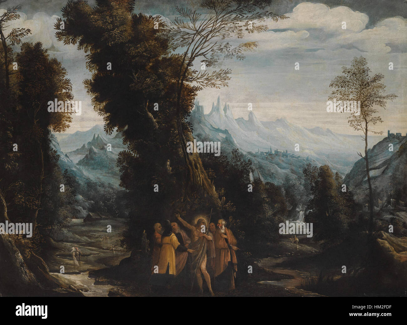 John the baptist preaching in the wilderness hi-res stock photography ...