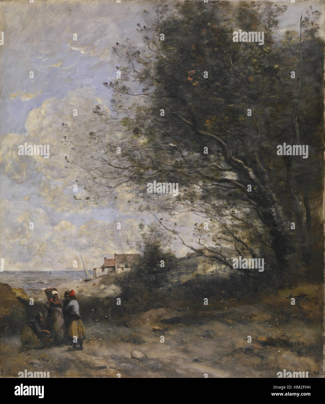 Jean-Baptiste-Camille Corot's 19th-century painting 'The Fisherman's ...