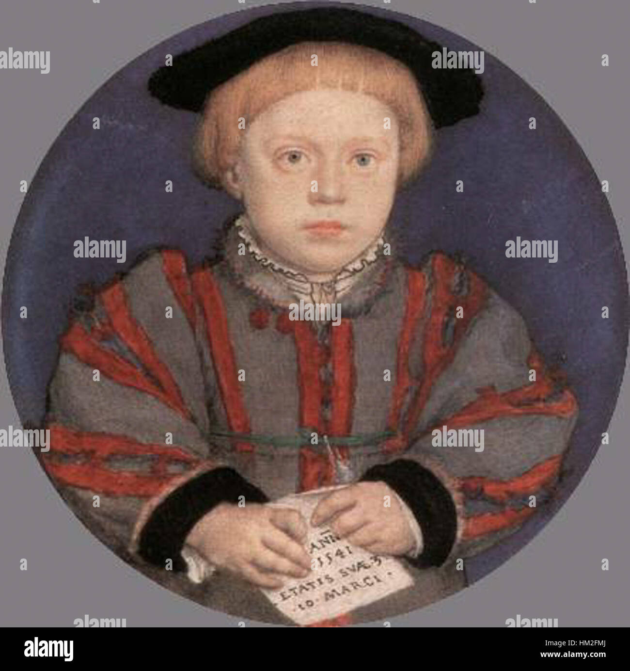 A portrait of Henry Brandon by Hans Holbein the Younger, highlighting ...