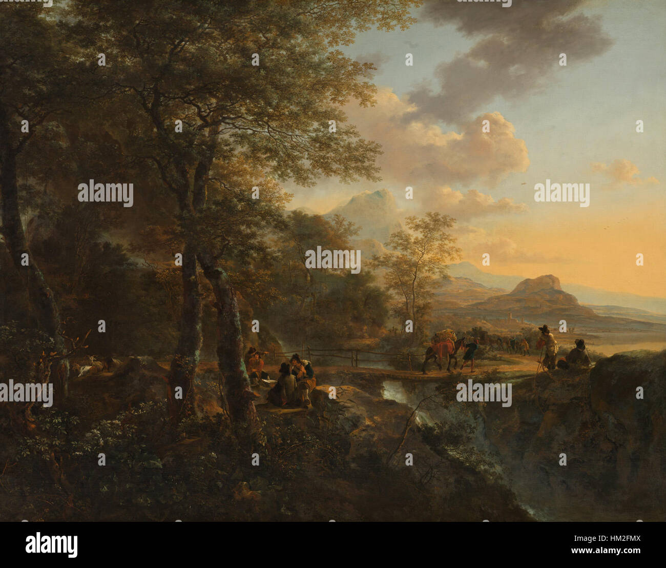 Jan Both, 1634 - 1652 - Italiaans landschap met tekenaar - Google Art ...