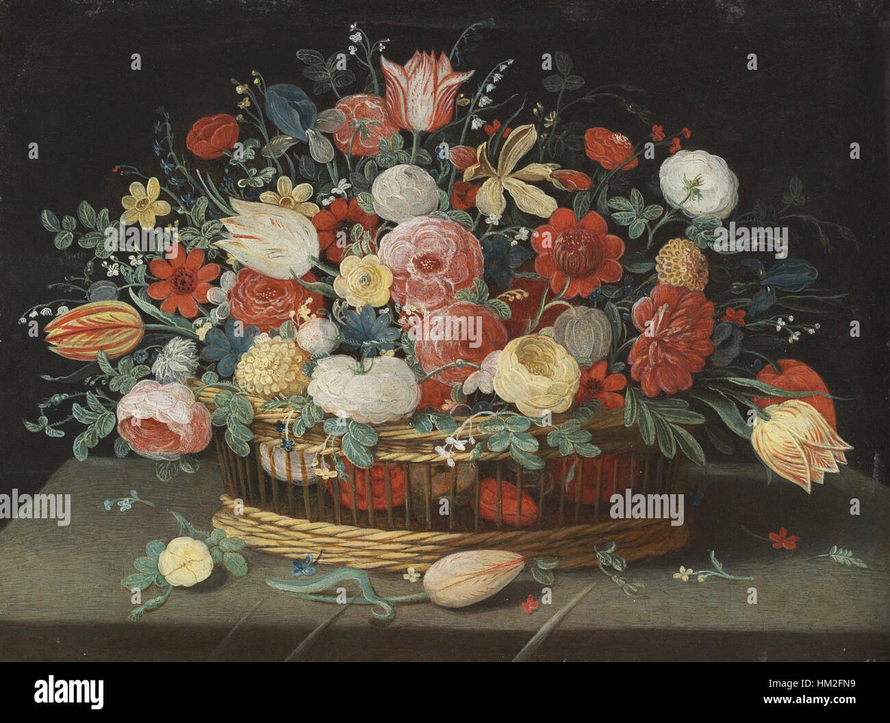 This still life painting by Jan van Kessel de Oude features a variety ...