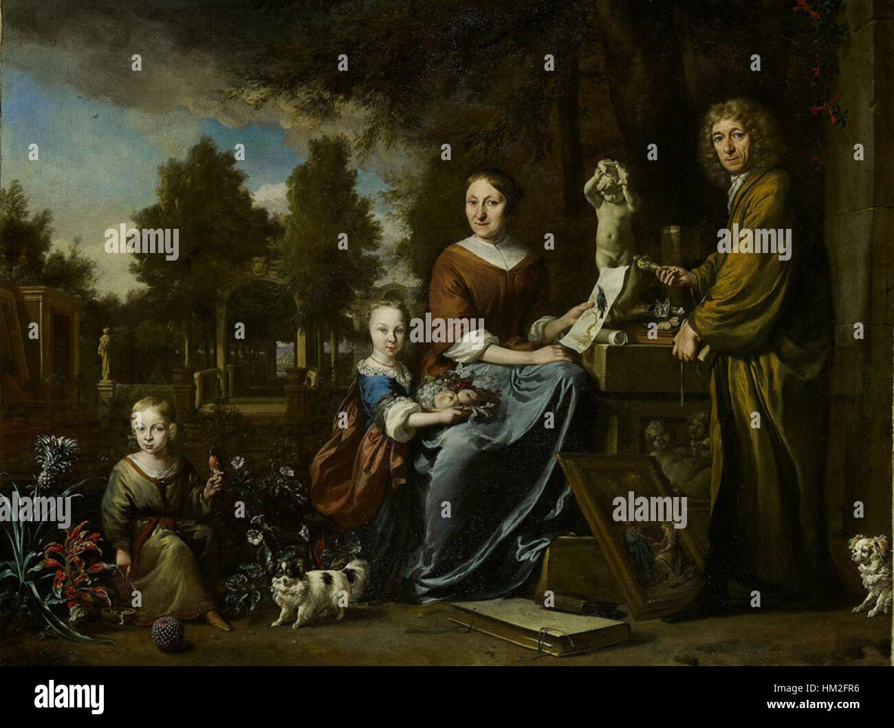 Jan Weenix’s painting 'Agneta Block and Garden Flora Batava' depicts a ...