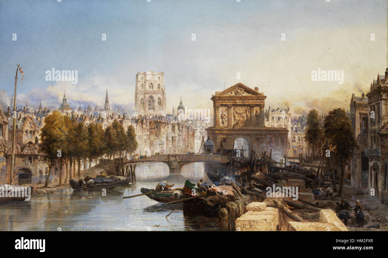 'Vedute von Rotterdam' by James Webb presents a detailed view of ...