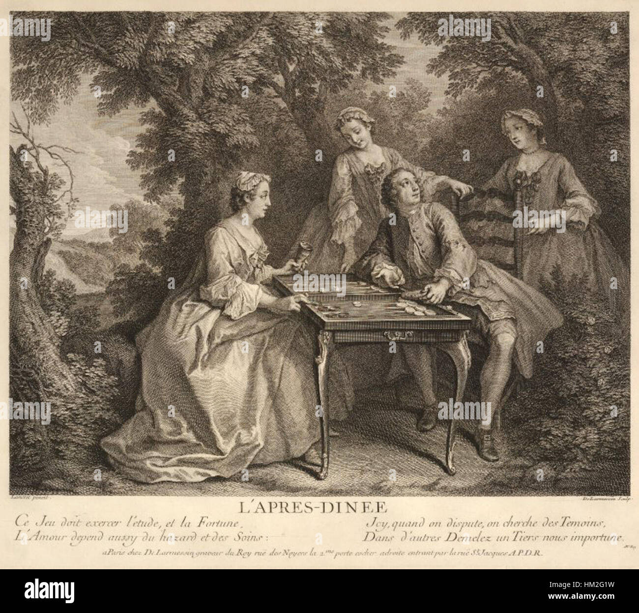 Larmessin's 'L'AprÃ¨s-DinÃ©e' is a fine example of 18th-century French ...