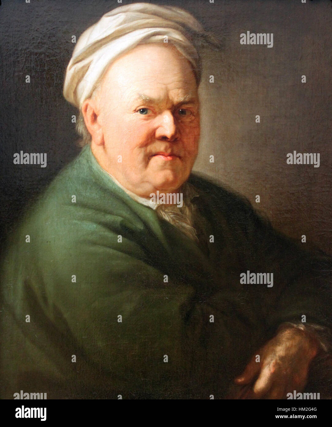 This 1774 painting by Philipp Daniel Lippert portrays a historical ...