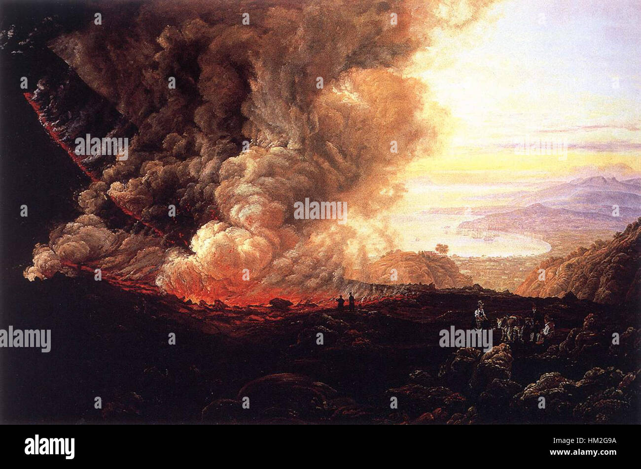 'Eruption of the Vesuvius' by Johan Christian Claussen Dahl captures ...