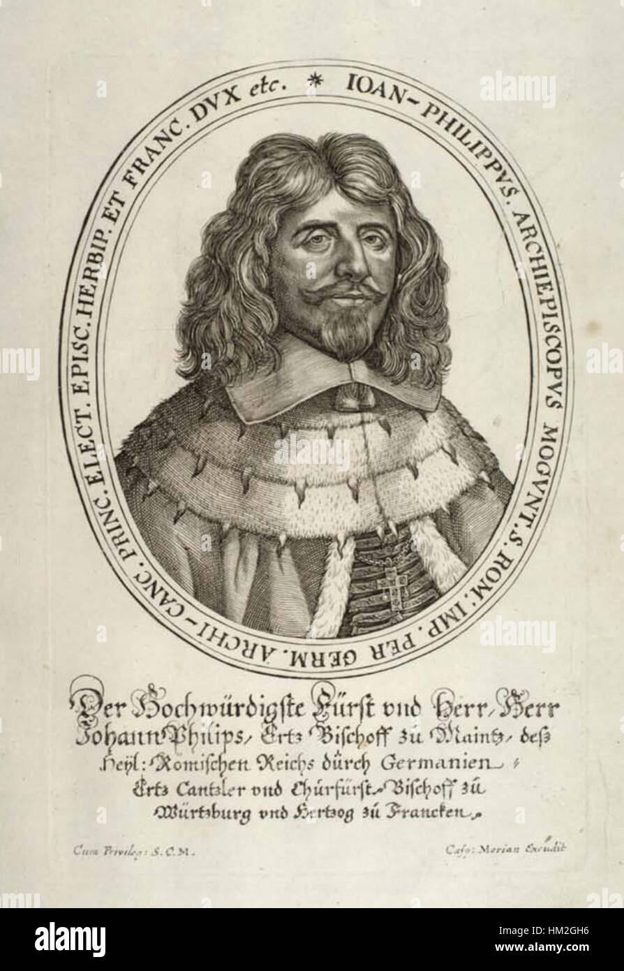 This portrait of Johann Philipp, Archbishop of Mainz, is a historical ...