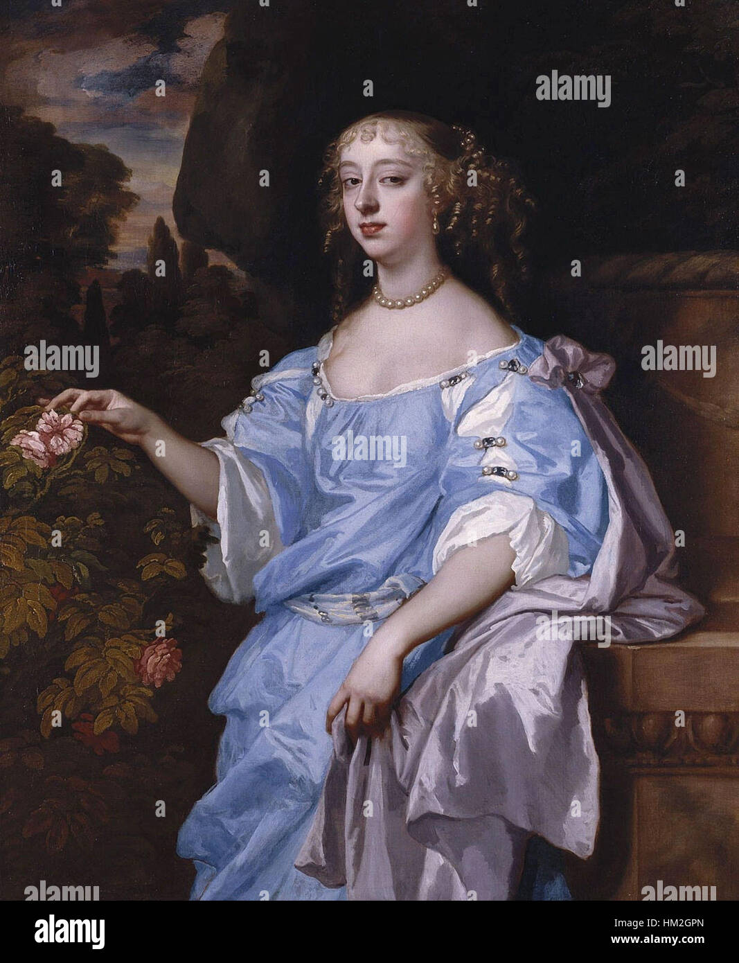 The portrait of Henrietta Hyde, a historical figure, depicts her in a ...