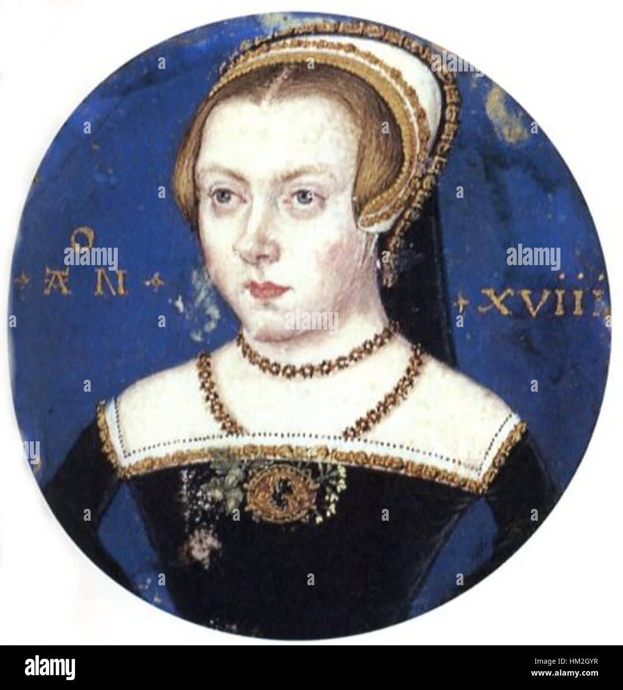 This portrait by Levina Teerlinc, created around 1550, depicts ...