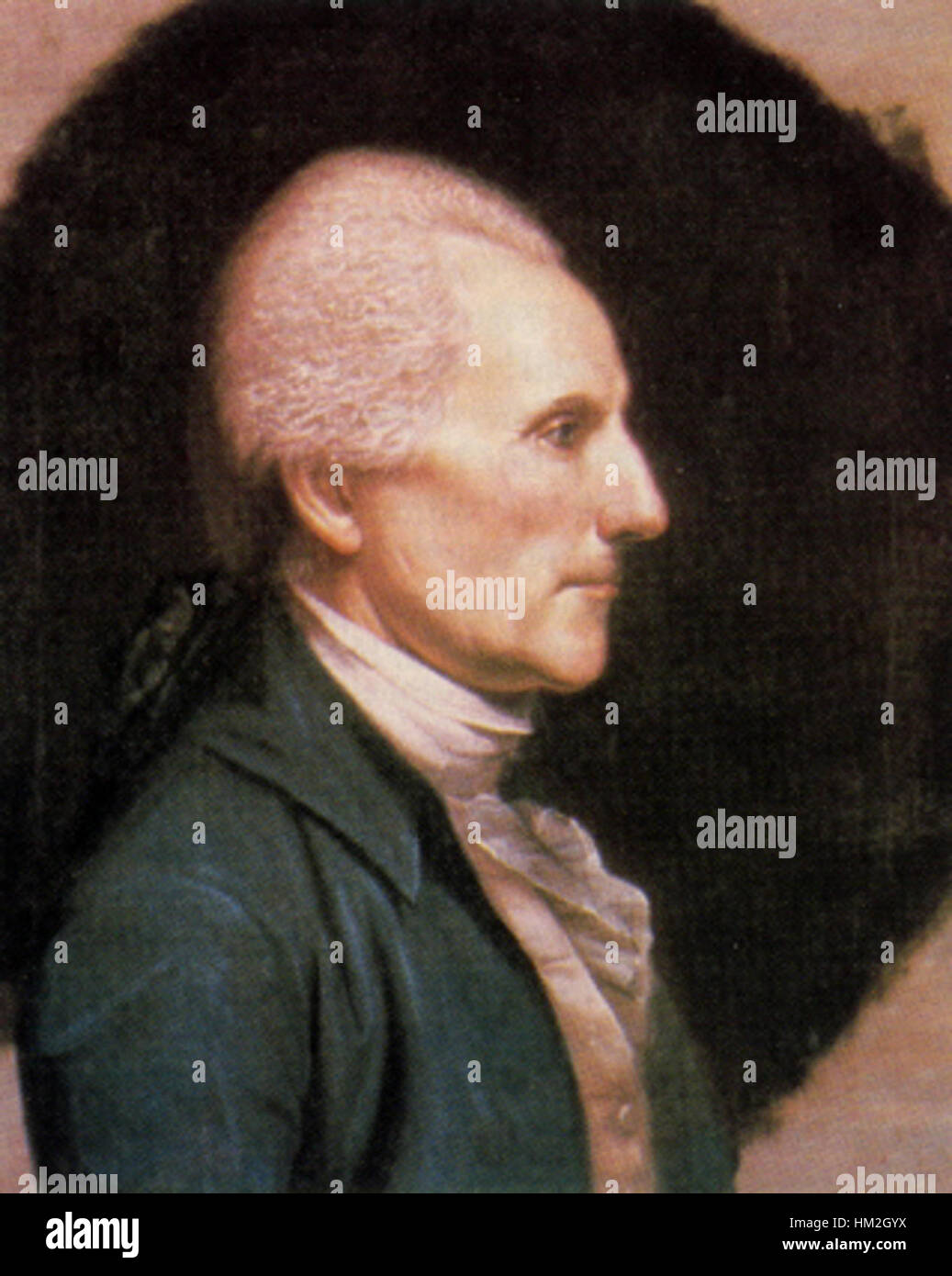 The artwork by Richard Henry Lee depicts historical themes with a focus on classical techniques ...