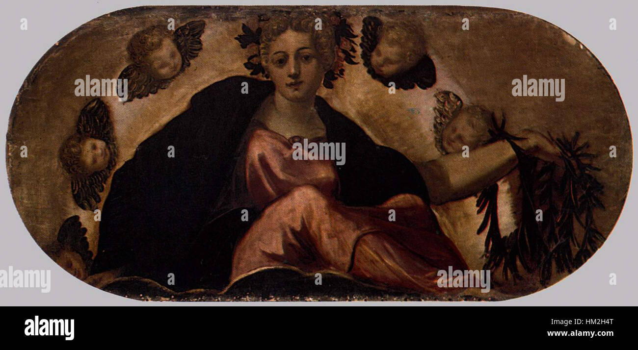 Jacopo Tintoretto's painting 'Allegory of Happiness' reflects the ...