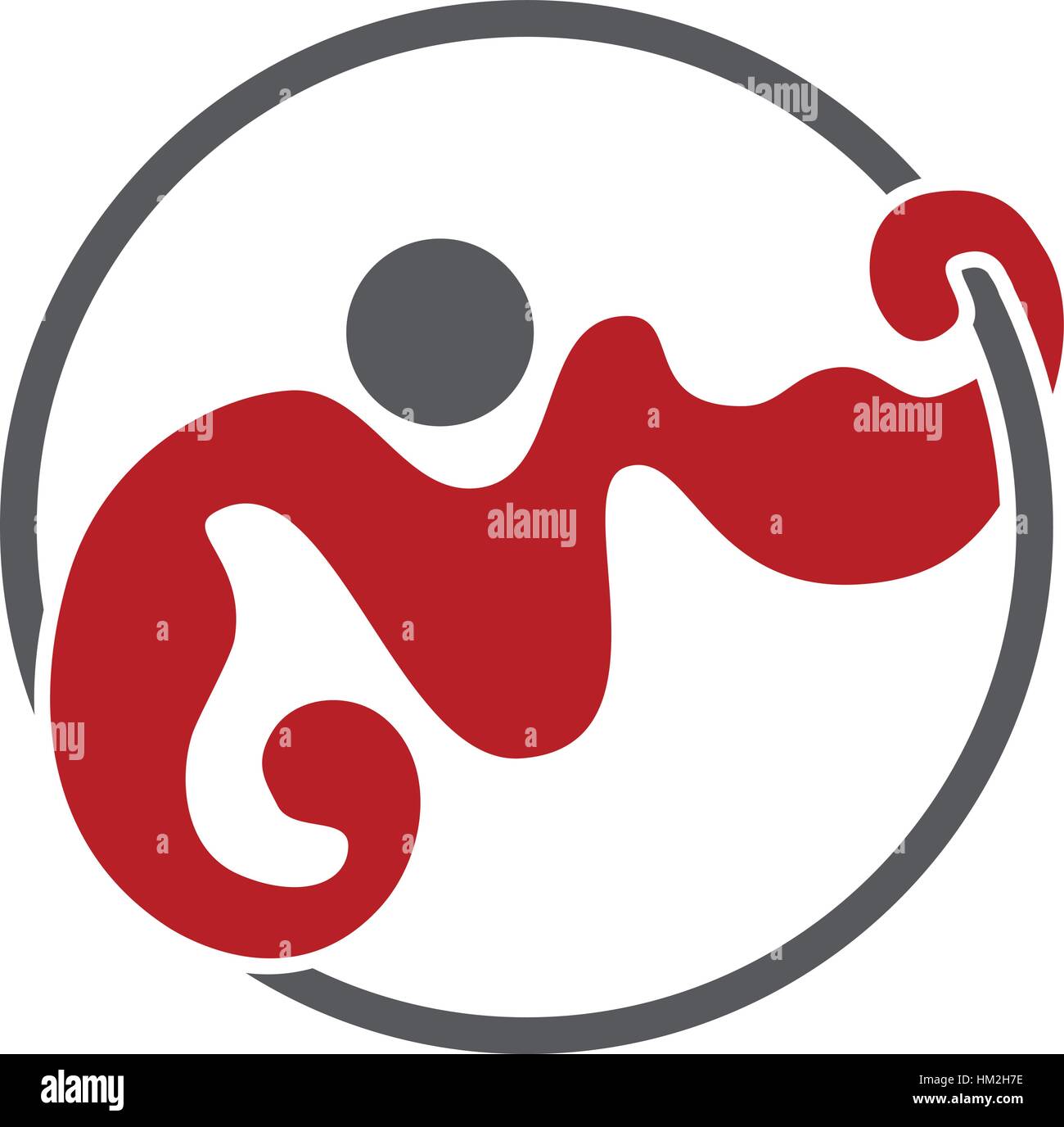 Initial Letter M Muscle Fitness Stock Vector Image & Art - Alamy
