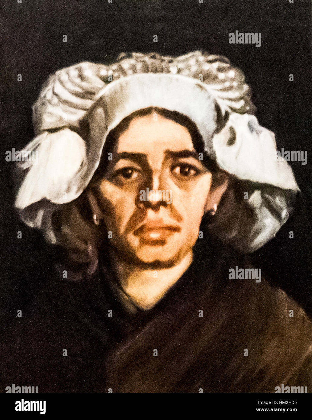 'Head of a Woman 2 - My Dream' is an oil painting focused on the ...