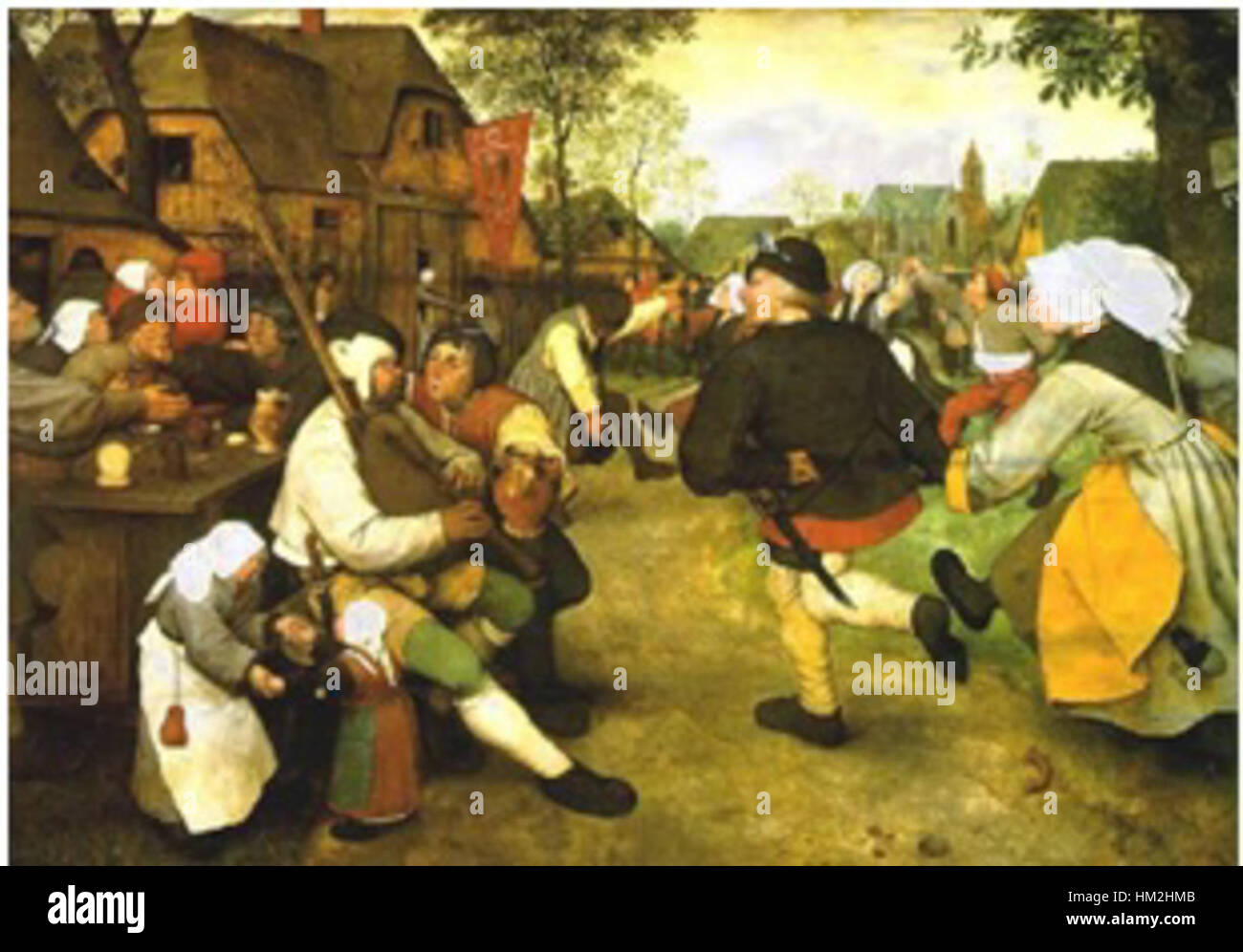 The painting 'Kledij boeren' (Farmers' Clothing) depicts rural life ...