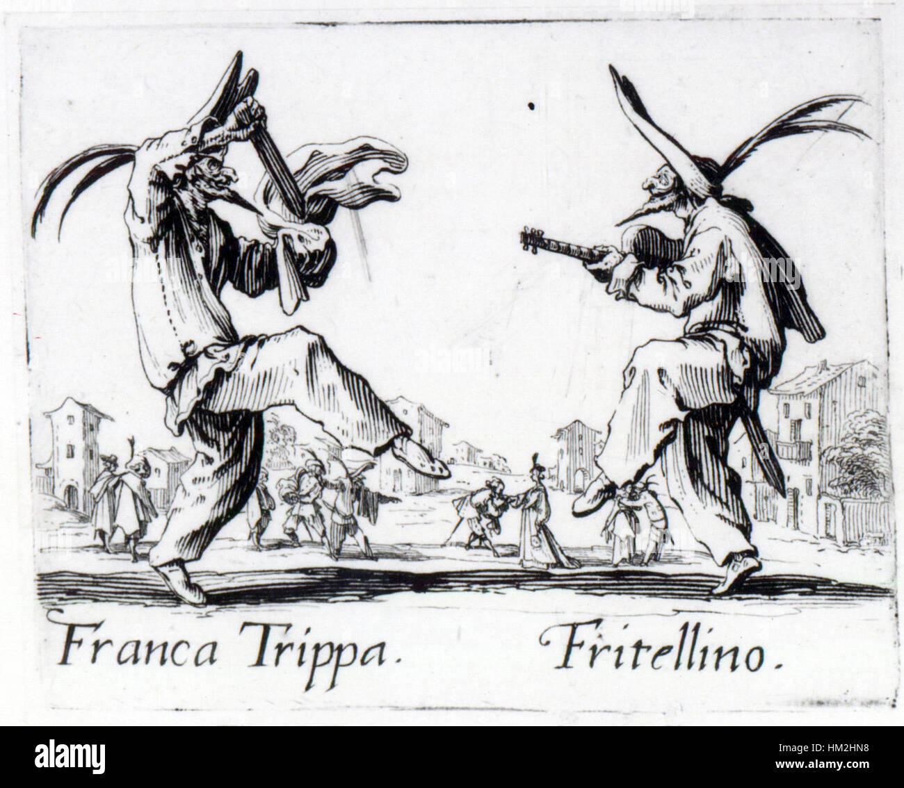 Jacques, Callot, Balli di Sfessania.(5) c. 1622. Engraving. Private ...