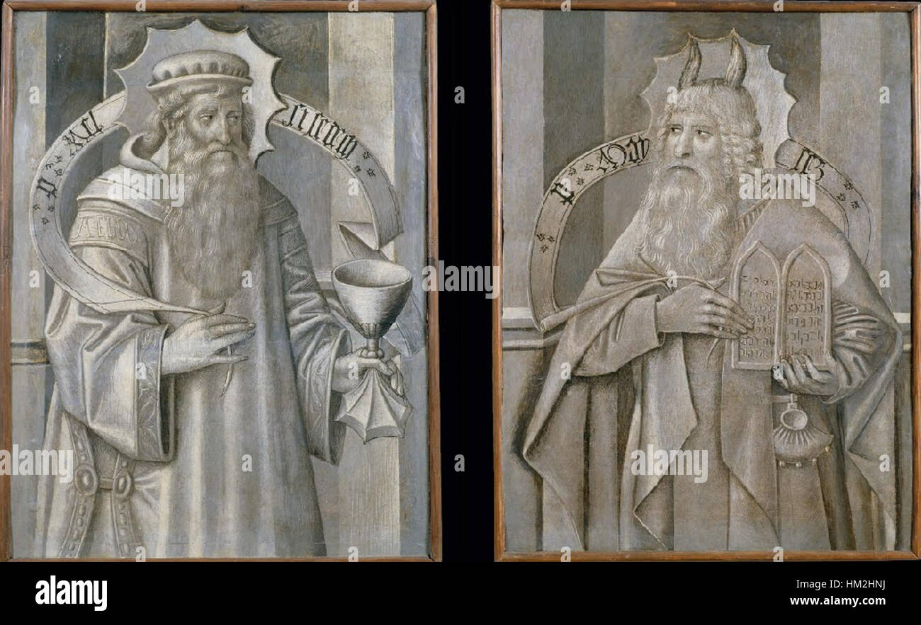 This painting by Huguet depicts a predella, an artwork typically placed ...