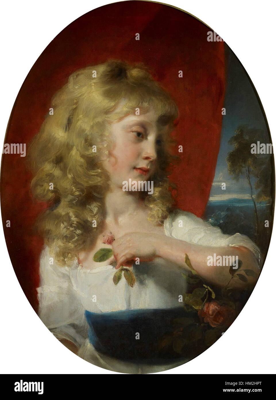 A portrait of Princess Amelia, painted in 1789 by the artist Lawrence ...
