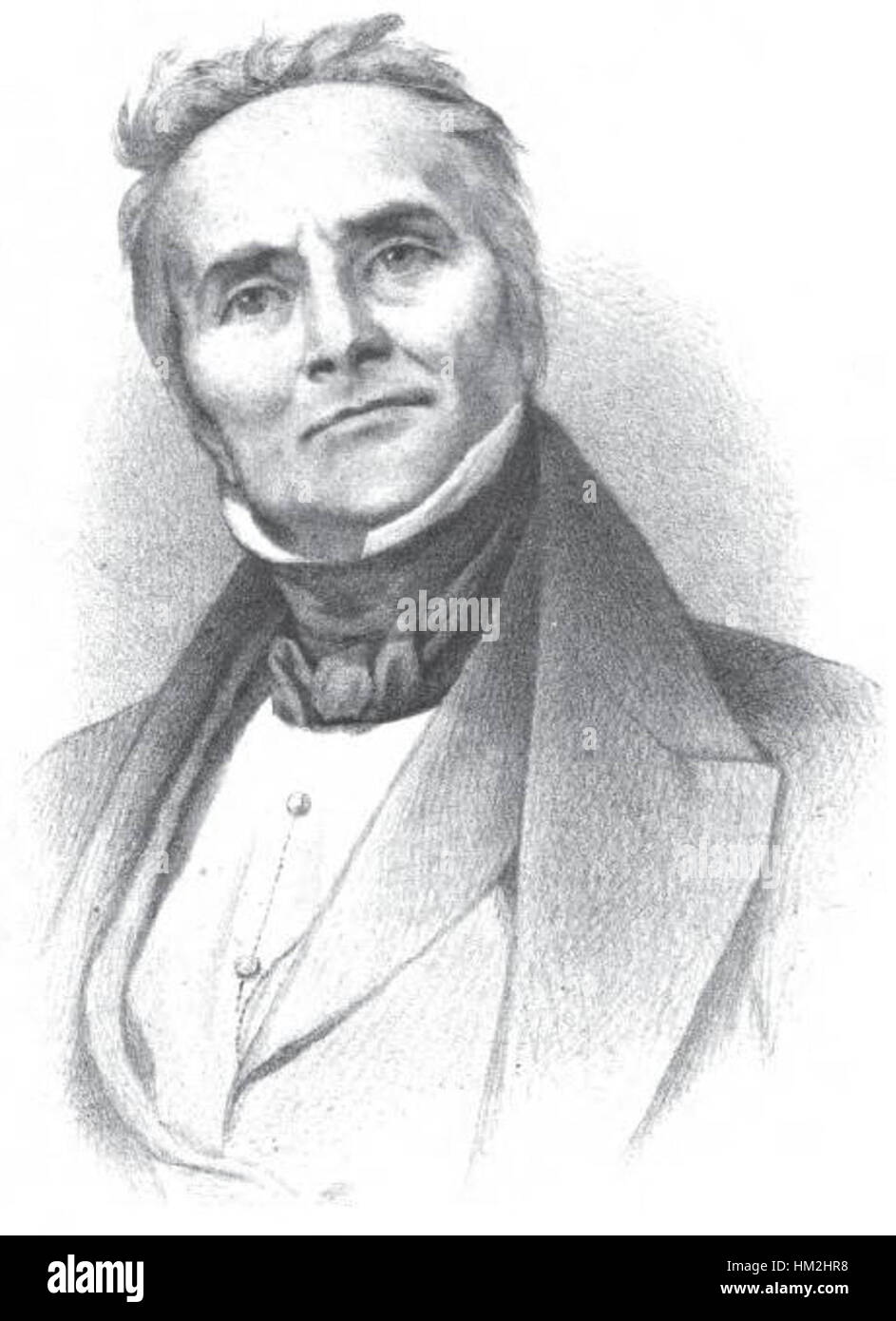 This portrait by Jean Charles Athanase Peltier captures a notable ...