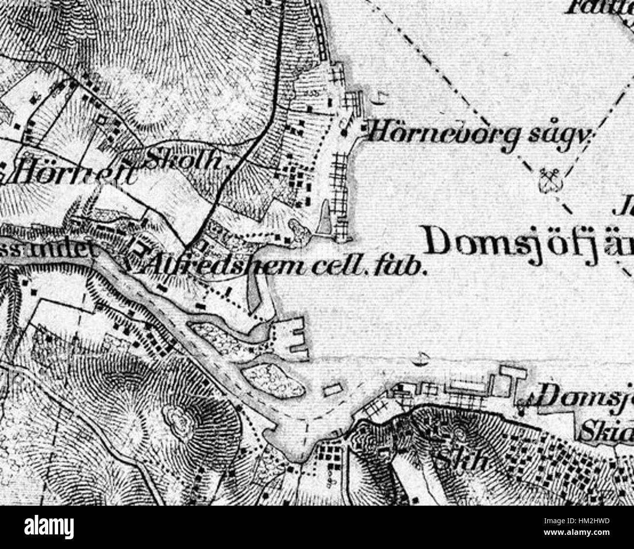 Sweden painting landscape Black and White Stock Photos & Images - Alamy