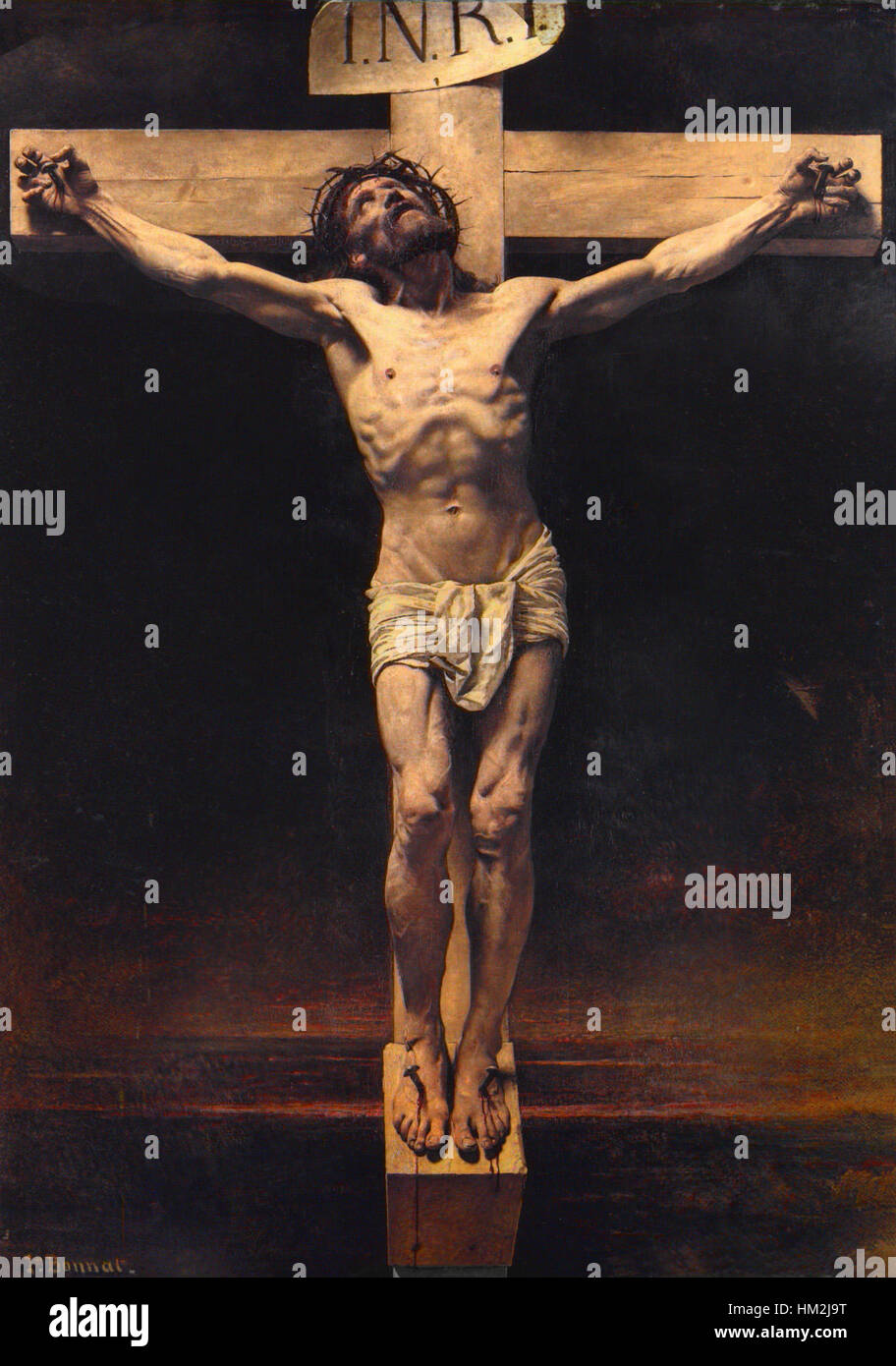 Leon Bonnat - The Crucifixion Stock Photo - Alamy