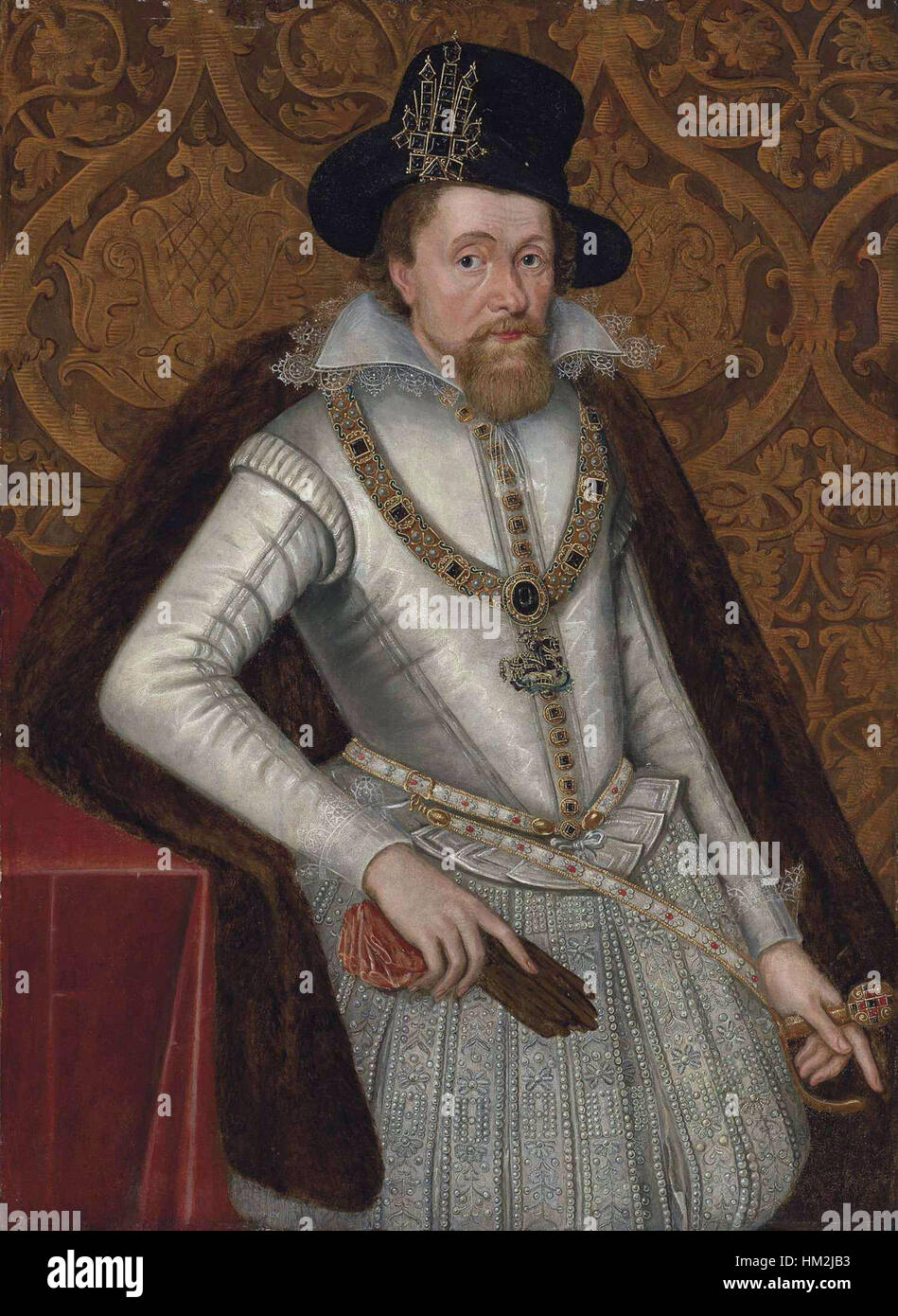 ‘James I of England’ by John de Critz the Elder portrays the monarch in ...