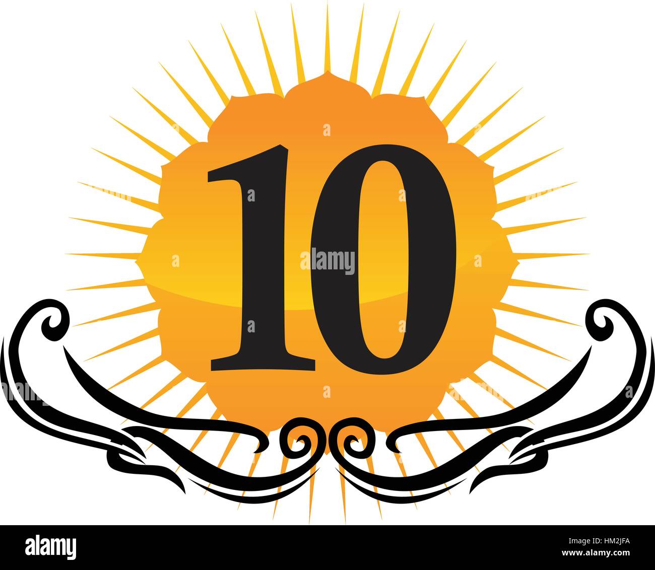 Modern Logo Number 10 Stock Vector Image & Art - Alamy