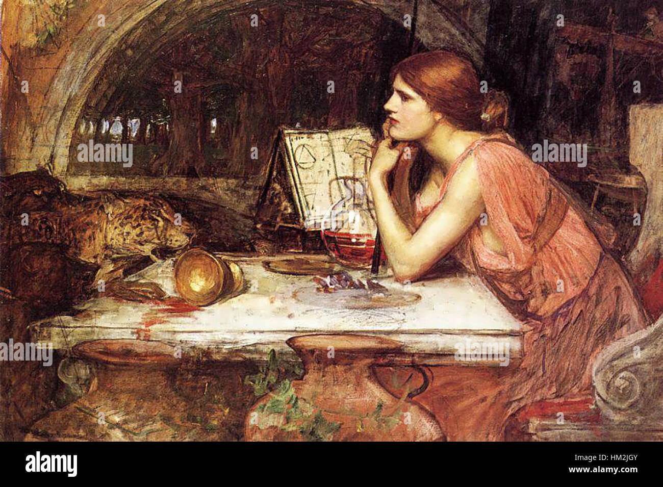 This sketch by John William Waterhouse illustrates the mythological ...