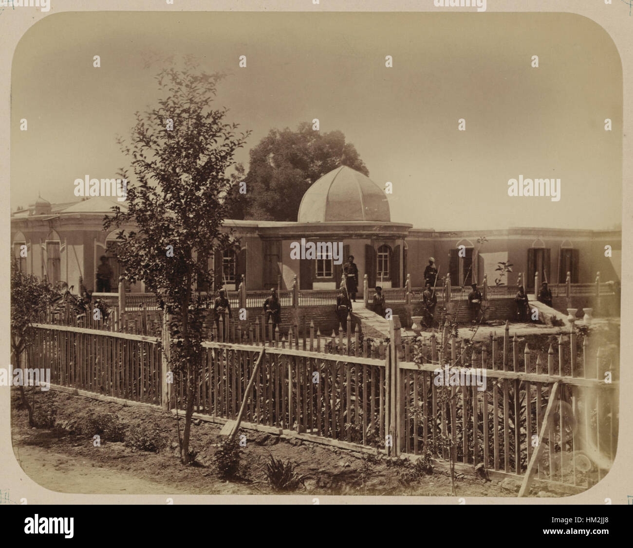 This historical painting illustrates the Kokand Khanate’s capital ...