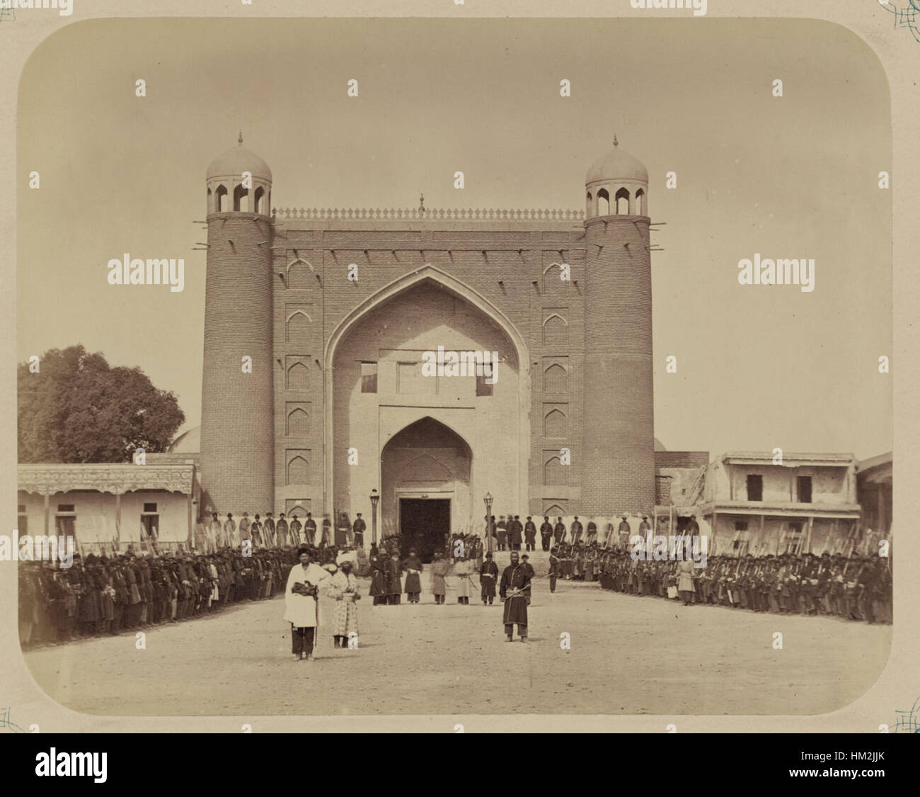 Kokand Khanate. Gate of the Kokand Palace in the City of Kokand ...