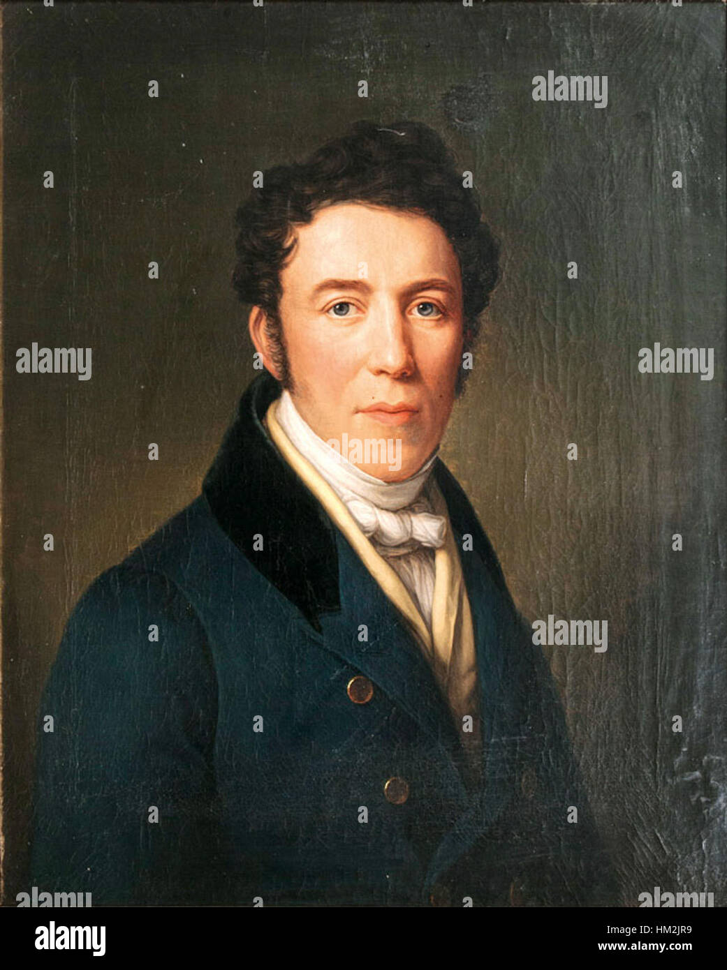 The portrait of Theodore George Gleichman von Oven, painted in the ...