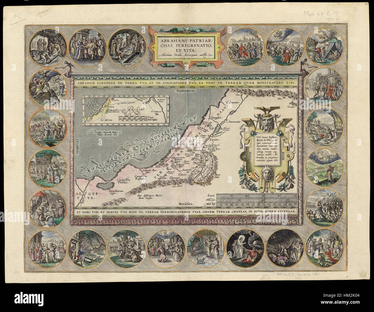 This artwork illustrates the journey and life of the patriarch Abraham ...