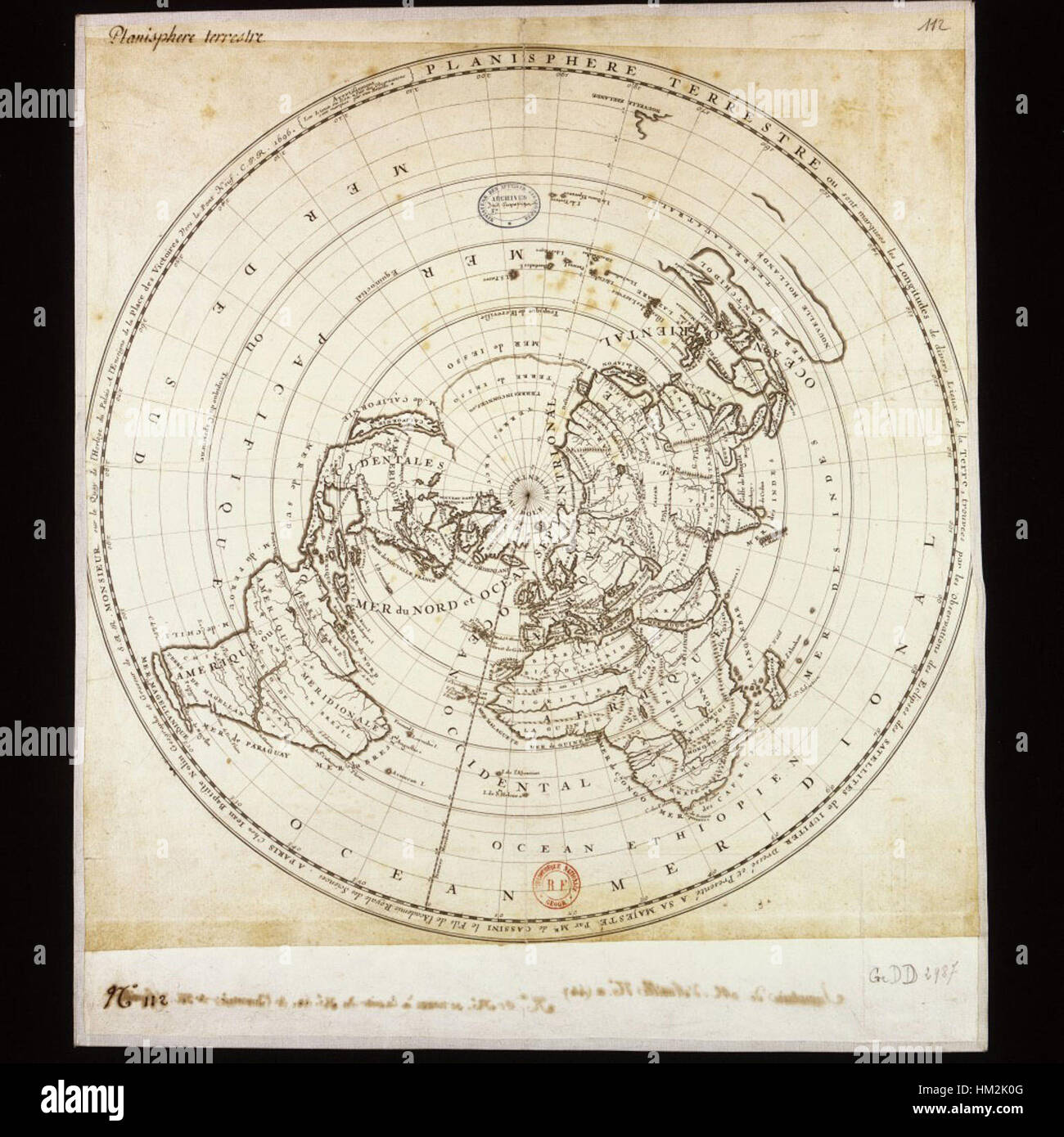 Map of planisphere hi-res stock photography and images - Alamy