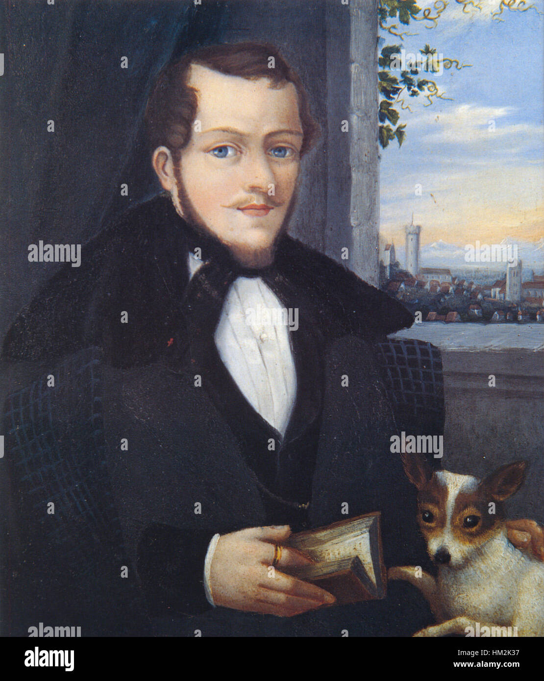 Joseph Bayer's 'Selbstbildnis' (Self-Portrait) from circa 1846 captures ...