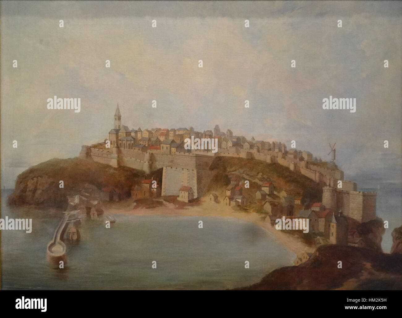 A 1620 painting of Granville, reflecting the town's landscape and ...