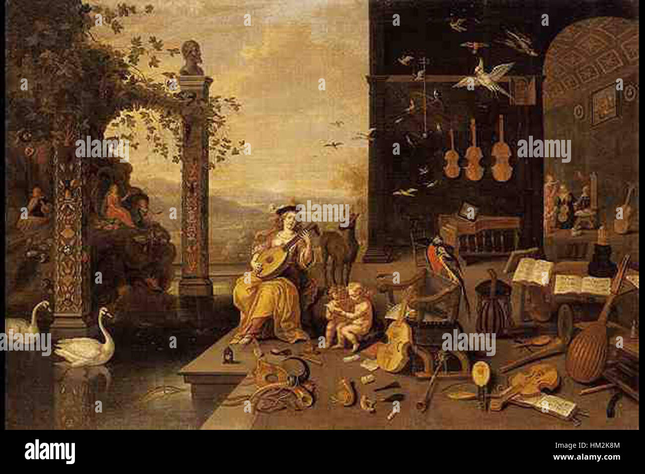 Jan van Kessel's 'Personification of Music' is a classic oil painting ...