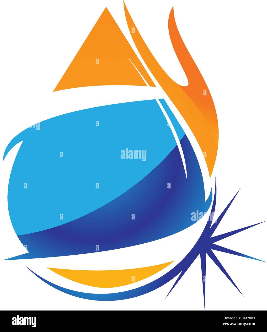 Water Fire Flame Gas Oil Stock Vector Image & Art - Alamy