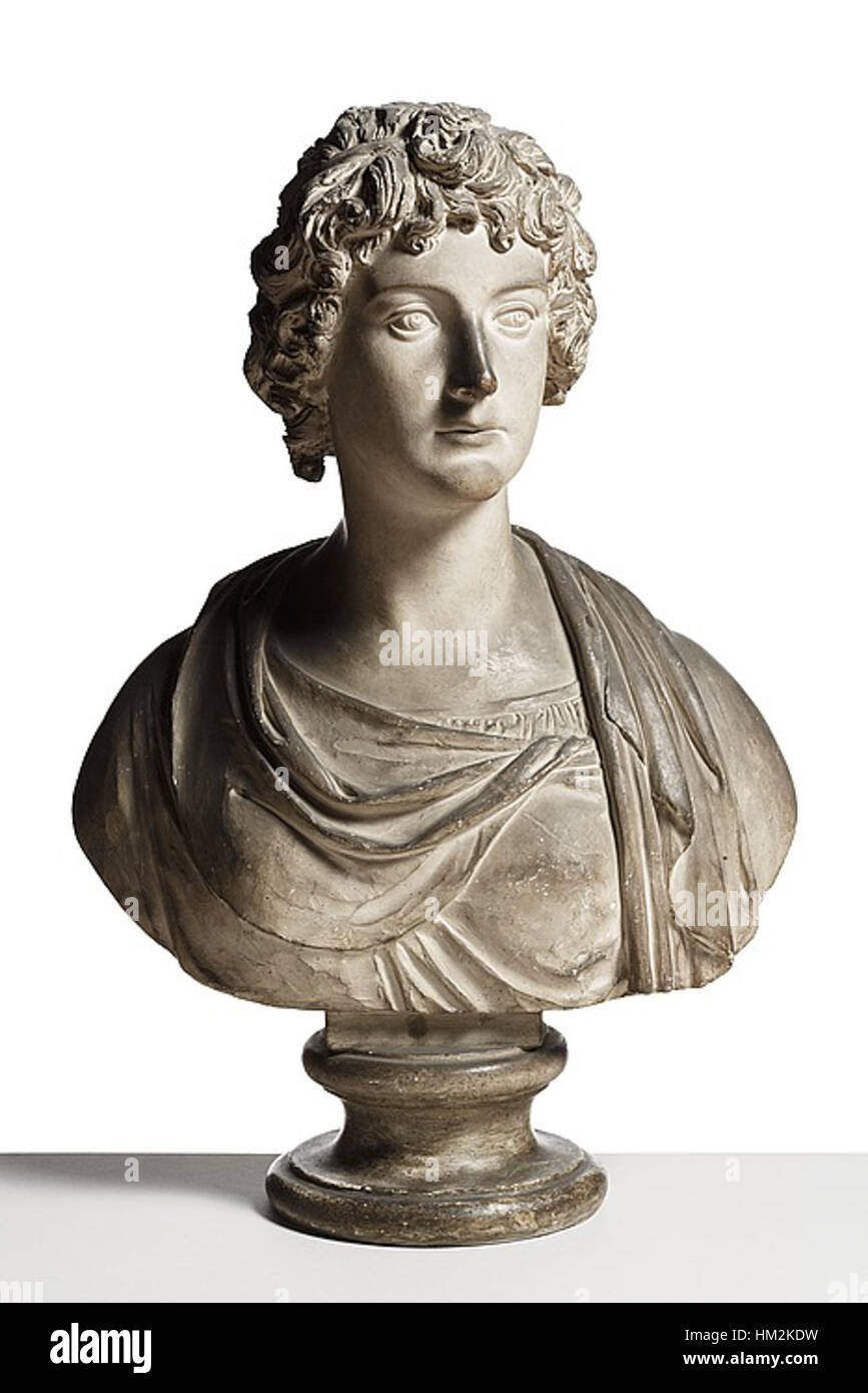 This portrait of Julia Potocka, sculpted by Bertel Thorvaldsen ...