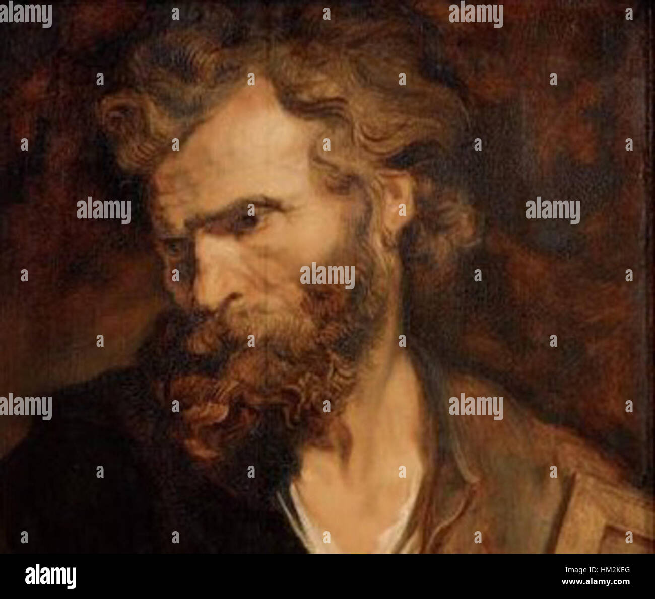 This artwork features a depiction of Saint Jude Thaddeus, a prominent ...