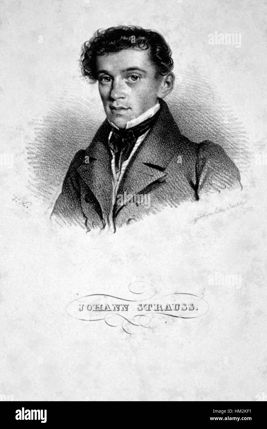 This lithograph of Johann Strauss I captures the likeness of the ...