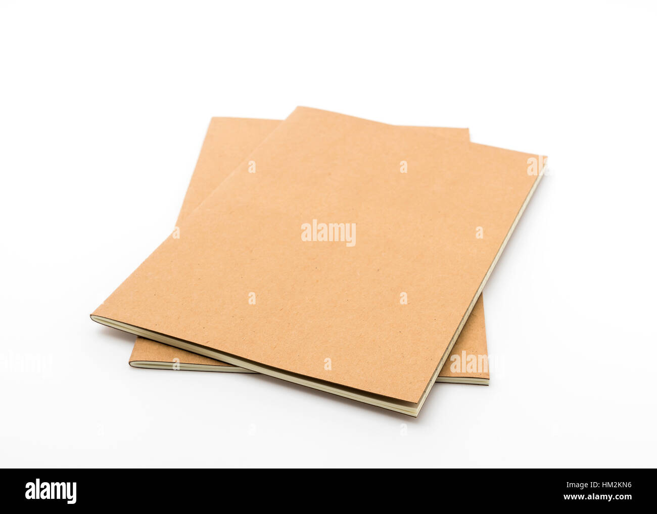 Recycled paper book on white background Stock Photo - Alamy