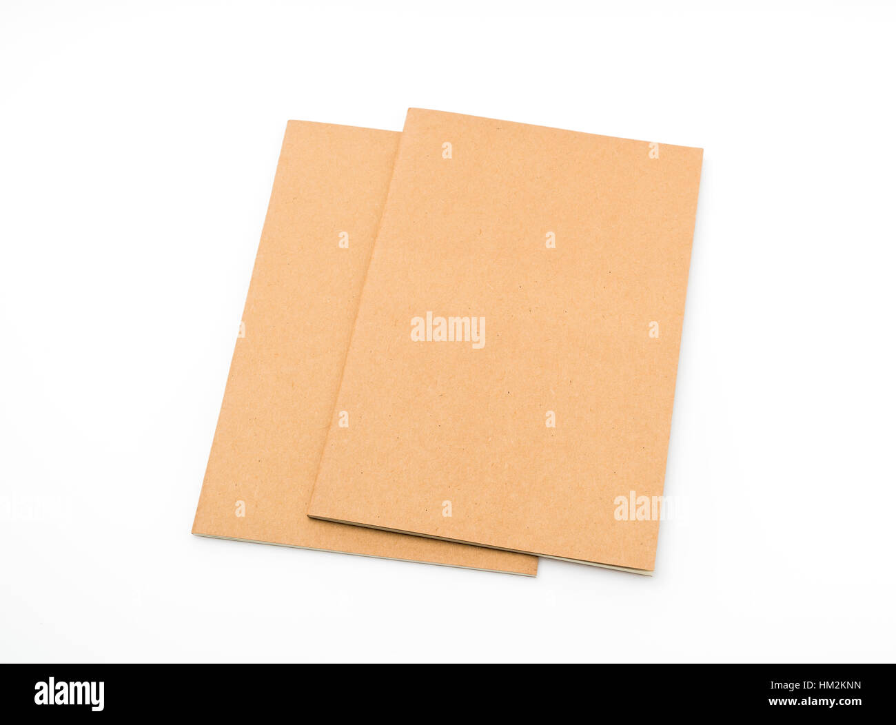 Recycled paper book on white background Stock Photo - Alamy
