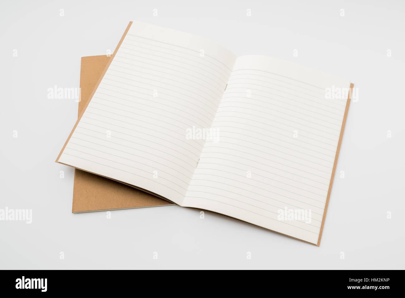 Recycled paper book on white background Stock Photo - Alamy