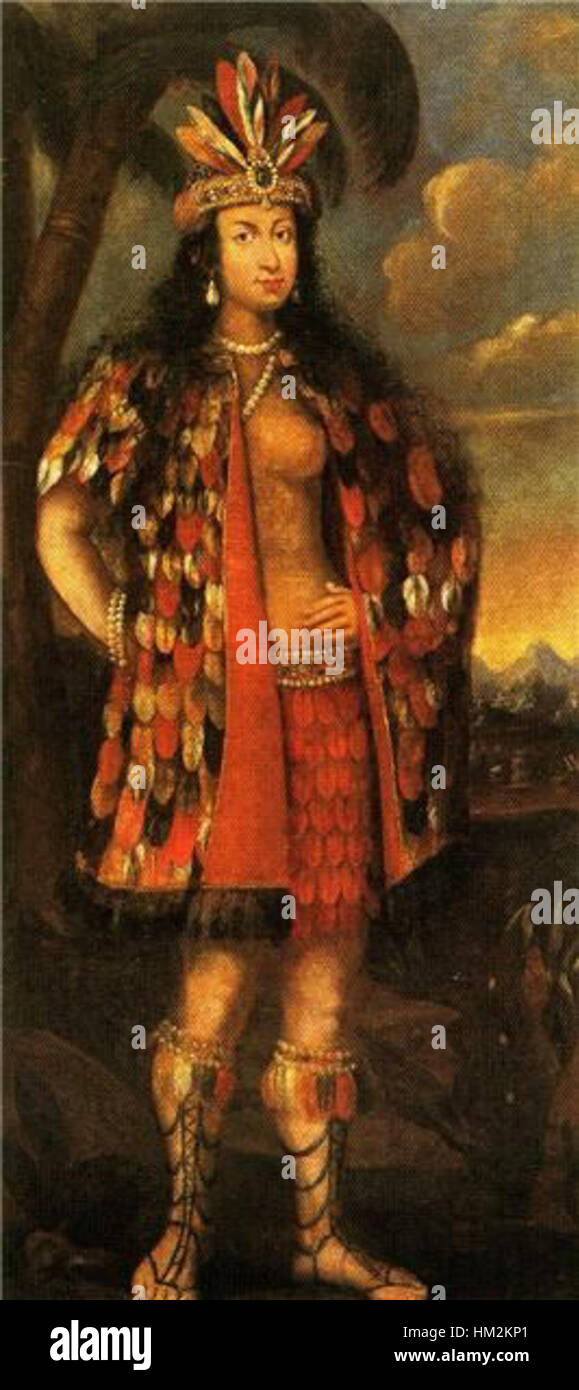 An artwork titled 'Indijanka,' depicting a Native American woman in ...