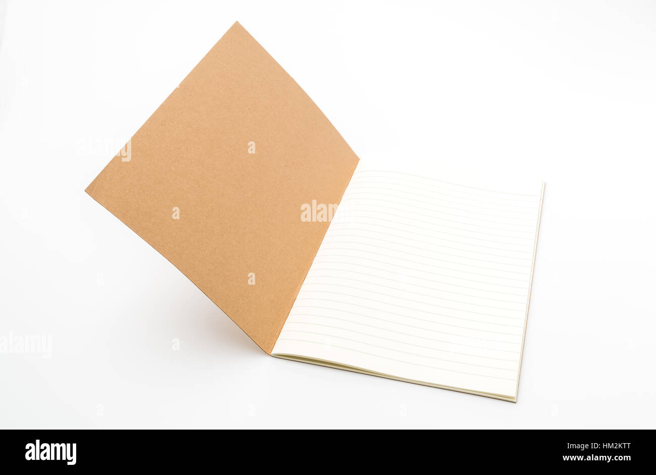 Recycled paper book on white background Stock Photo - Alamy