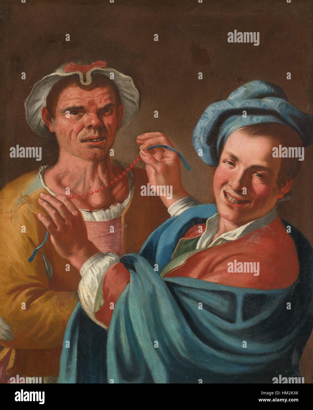 'Il femminiello' is a painting depicting a traditional figure in ...