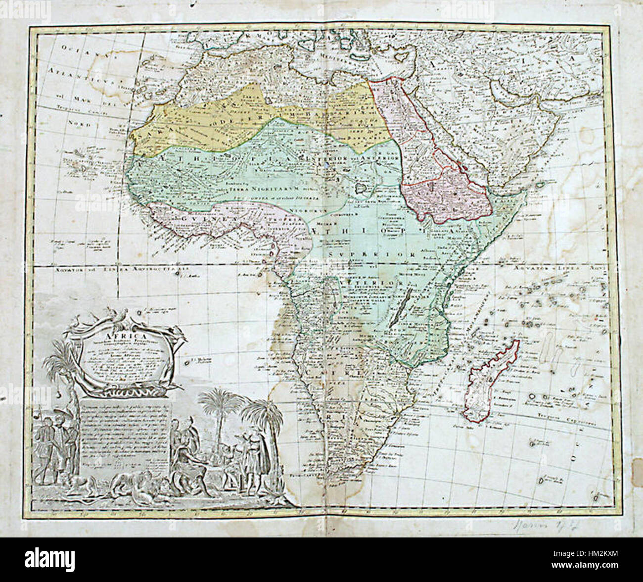 Map of africa 1737 hi-res stock photography and images - Alamy