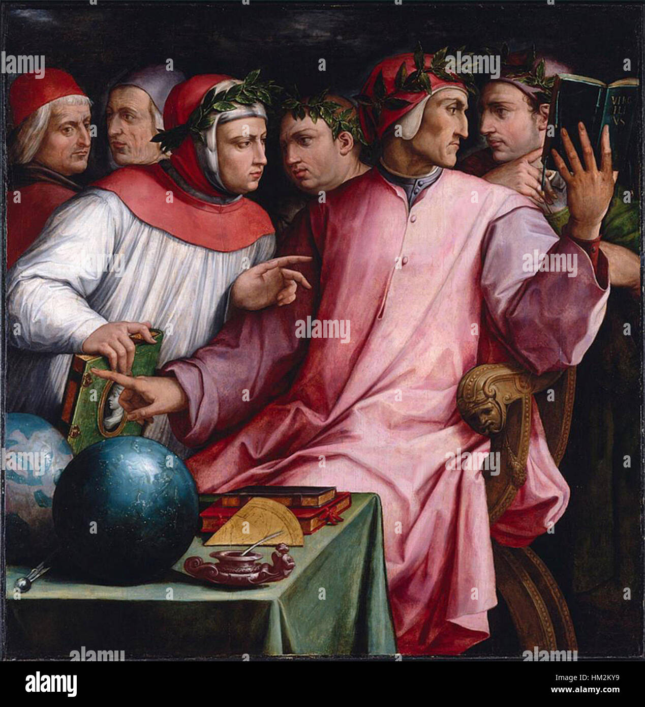 Giorgio Vasariâ€™s 'Italian Humanists' is a painting that captures the ...