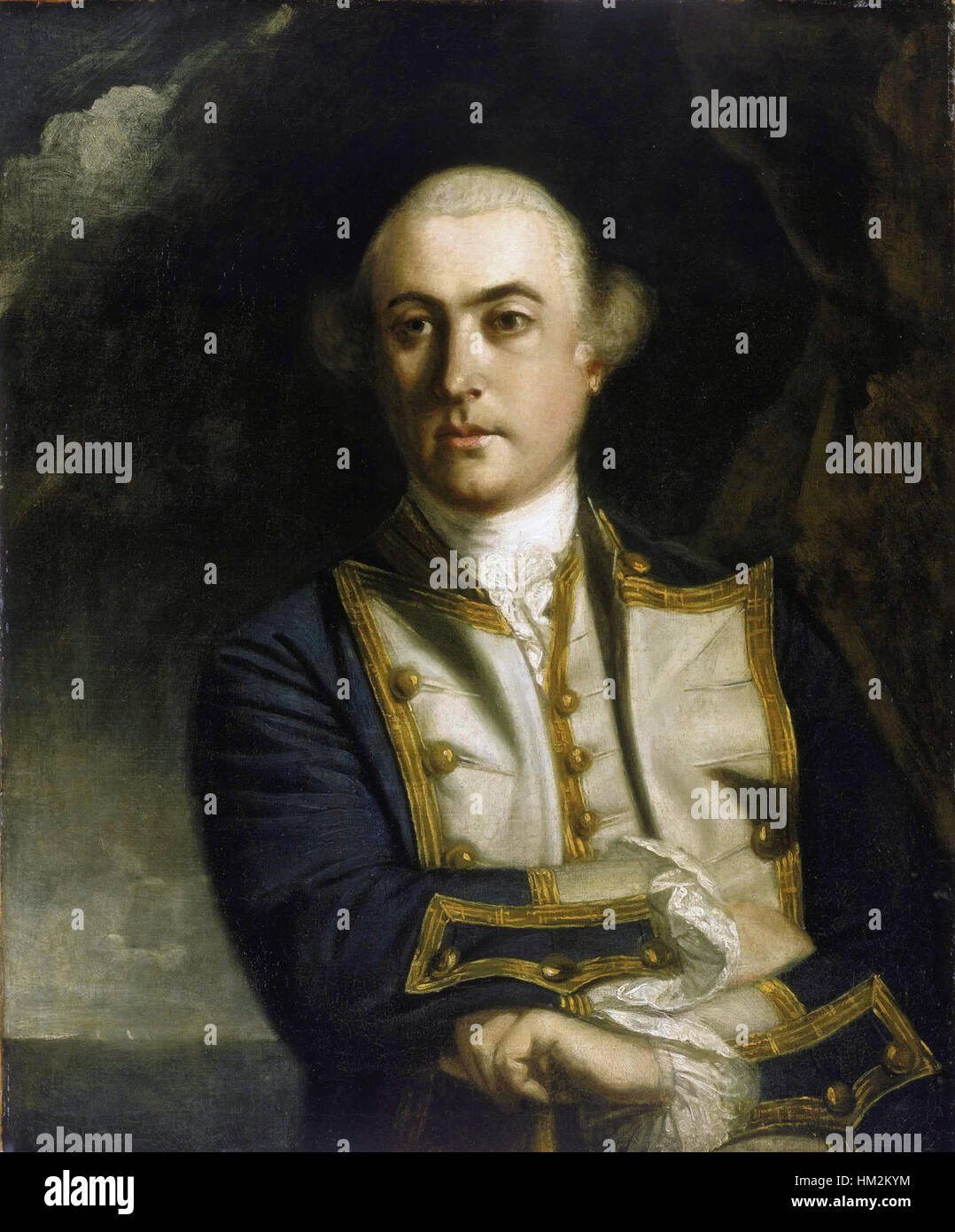 This 1759 painting by Joshua Reynolds portrays Admiral John Byron, a ...