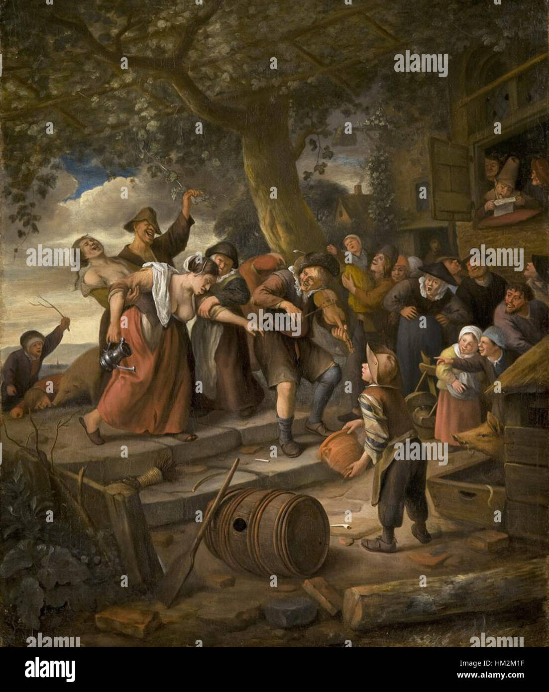 This painting titled 'Jan Steen 025' is by the renowned Dutch artist ...