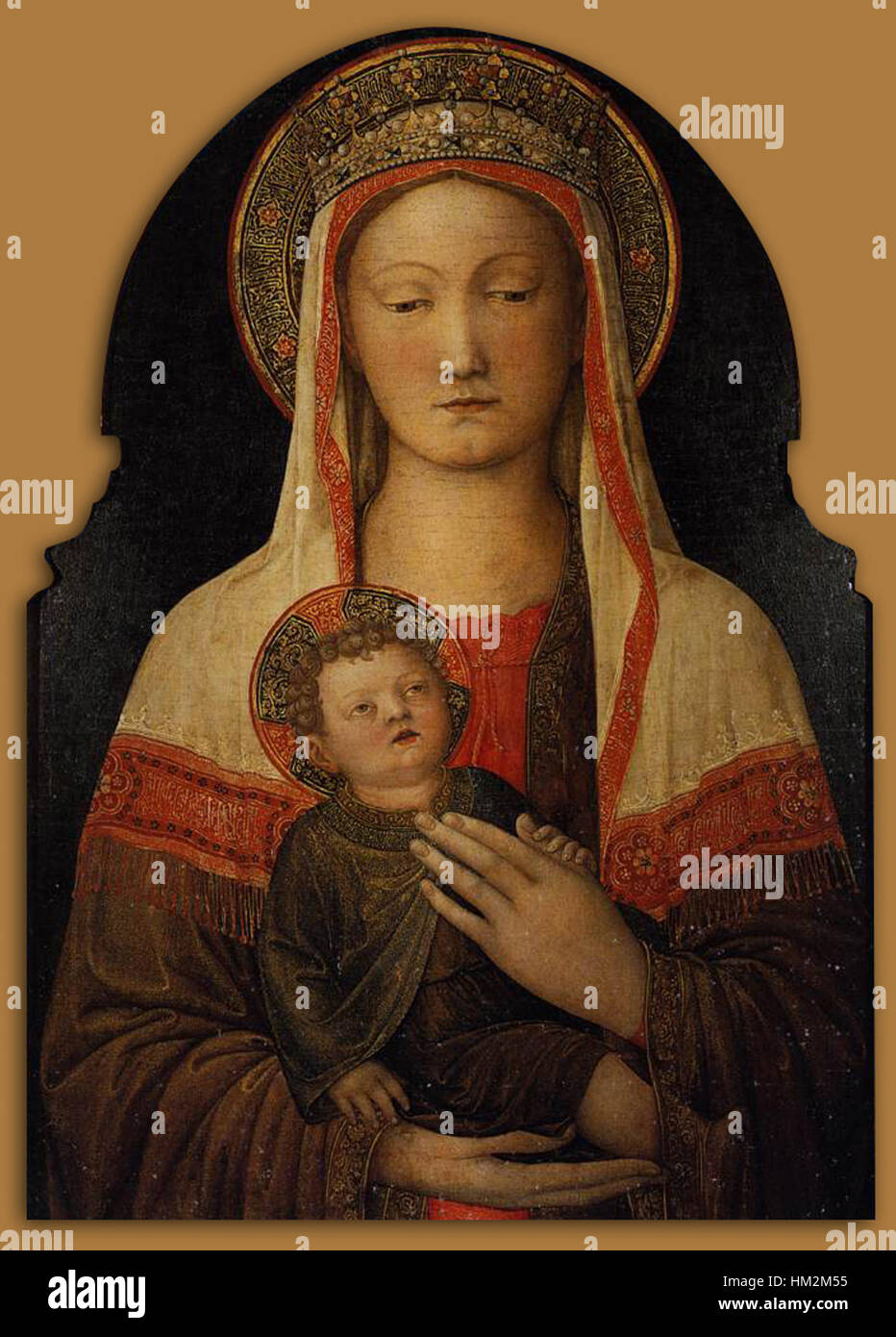 Jacopo bellini, madonna col bambino, uffizi Stock Photo - Alamy